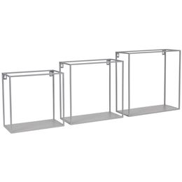 Kidsdepot Wandregal Metall grau