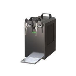 ich-zapfe Zapfanlage, Bierzapfanlage STREAM 80K mit Luftpumpe Bierkoffer, Durchlaufk&uuml;hler 2-leitig Trockenk&uuml;hler