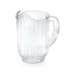 ich-zapfe Wasserkrug, Glaskrug mit Eislippe aus Polycarbonat, 1,8L - Robuster und praktischer Getr&auml;nkekrug f&uuml;r Zuhause und unterwegs