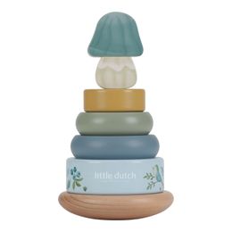 Little Dutch Stapelturm Holz, Stapelspiel - mit Ringen Forest Friends, 10x10x18,5