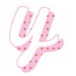 lilipinso Sticker rosa Buchstabe y