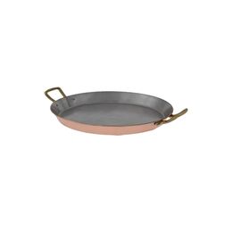 ich-zapfe Paellapfanne, Kupferpfanne f&uuml;r Paella - aus Kupfer und Zinn, 40cm