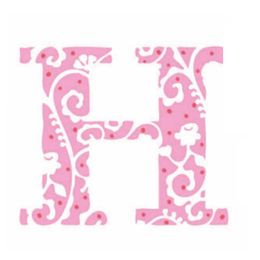 lilipinso Sticker rosa Buchstabe h