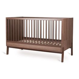 Quax Ashi Babybett 140x70 cm &ndash; Mitwachsendes Gitterbett mit Umbau zum Juniorbett | H&ouml;henverstellbares Kinderbett aus Massivholz