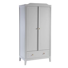 Maison Charlotte Kleiderschrank Opera 2 t&uuml;rig grau
