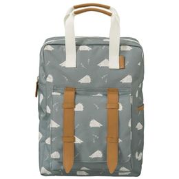 Fresk Kinderrucksack gro&szlig; Igel blau grau