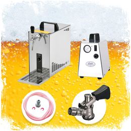 ich-zapfe Komplett Set Zapfanlage, Bierzapfanlage, Bierkoffer, Durchlaufk&uuml;hler PYGMY 25 1-leitig Trockenk&uuml;hler, 35 Liter/h, Green Line