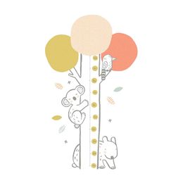 lilipinso Wandsticker Messlatte Baum mit Koala gr&uuml;n koralle