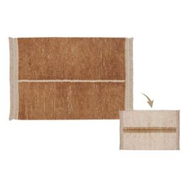 Lorena Canals waschbarer Wendeteppich "Reversible Duetto" braun