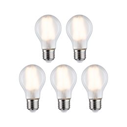 Paulmann LED-Leuchtmittelset Standardform matt E27 7 W 806 lm warmwei&szlig; 5 St&uuml;ck