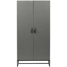 Woood Kleiderschrank Morris lehmgrau