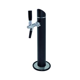 ich-zapfe Schanks&auml;ule, Bierzapfs&auml;ule - Modell Black Tower, 1-leitig, mit Zierflansch
