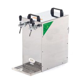 ich-zapfe Zapfanlage Kontakt 155/K 2-leitig aus Edelstahl, 160 Liter/h, mit Membranpumpe, Bierzapfanlange, Green Line