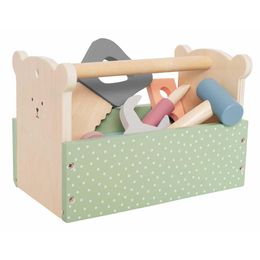 Jabadabado Kinderspielzeug, Kinderwerkzeug, Werkzeugkiste Holz - Teddy