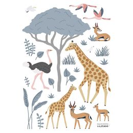 lilipinso Wandsticker A3 Savannentiere mit Baum