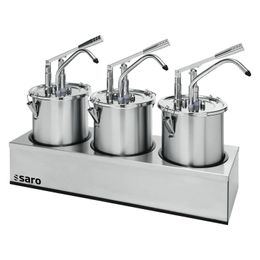 ich-zapfe Saro Saucenspender PD 003 3 x 5L, Pr&auml;zise Dosierung f&uuml;r die professionelle Bark&uuml;che