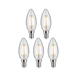 Paulmann LED-Leuchtmittelset Kerze matt E14 4,8 W 470 lm warmwei&szlig; 5 St&uuml;ck