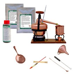 ich-zapfe Komplettset Destille, Destillierger&auml;t - Premium, mit Zubeh&ouml;r und G&auml;rhilfsmittel 1,25L