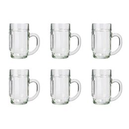 ich-zapfe Bierglas, Bierkrug, Ma&szlig;krug, Bierseidel 6er Set Biergl&auml;ser, Donau - 0,3 Liter