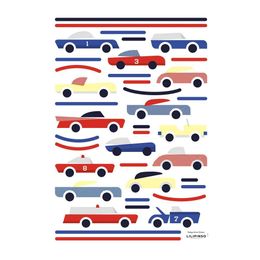 lilipinso Wandsticker A3 Autos blau rot gelb