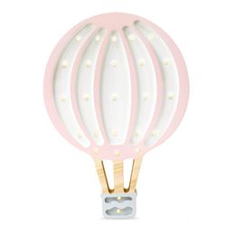little lights Led Deko Kinderlampe Heissluftballon rosa