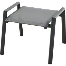 siena GARDEN Gartenhocker 'Tauro' stapelbar Aluminium anthrazit 59 x 47 x 56,5 cm