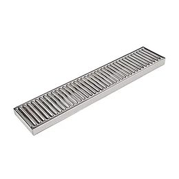 ich-zapfe Tropfblech, Abtropfblech, Tropfschale lange aus Edelstahl - 490 x 100 mm