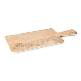 ich-zapfe Melaminplatte in Holzoptik (42x18x1,5 cm) - Robuste & elegante Servierplatte f&uuml;r K&uuml;che & Gastronomie