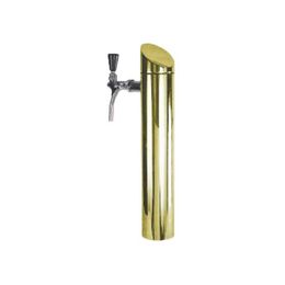 ich-zapfe Schanks&auml;ule / Zapfs&auml;ule Modell Tower, TIN-goldfarben (kratzfeste Goldoptik), 2-leitig