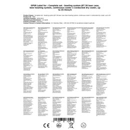ich-zapfe Komplett Set - Zapfanlage JET 30 Bierkoffer, Bierzapfanlage, Durchlaufk&uuml;hler 1-leitig Trockenk&uuml;hler, bis zu 35 Liter/h