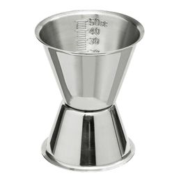 ich-zapfe Jigger, Cocktail Messbecher mit Innenskalierung, 30/50ml