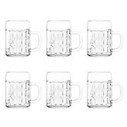 ich-zapfe Bierglas, Bierkrug, Ma&szlig;krug, Bierseidel 6er Set Biergl&auml;ser, Kaiser - 0,5 Liter