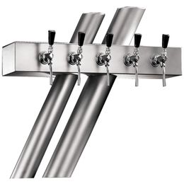 ich-zapfe Bierzapfs&auml;ule, Schanks&auml;ule Bier - Modell &bdquo;RJ5&ldquo;, CNS matt, 5-leitig