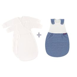 Tr&auml;umeland Tr&auml;umeland Liebmich Baby Schlafsack, Schlummersack, Innenschlafsack 3 tlg. Set &ndash; Wellenmeer