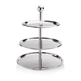 ich-zapfe Etagere 3 stufig, Chromnickelstahl