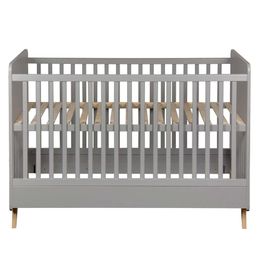Quax Loft Babybett umbaubar grau 70 x 140