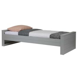 WOOOD - Bett Dennis, betongrau, matt, 53x219x95 cm