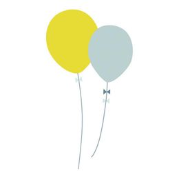 lilipinso Wandsticker XL Luftballons gr&uuml;n bleu