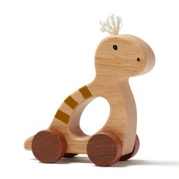 Kids Concept Baby Spielzeug Schiebefigur Dino Holz natur