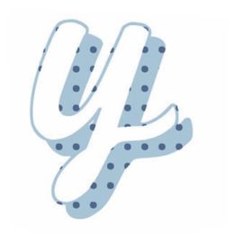 lilipinso Sticker blau Buchstabe y