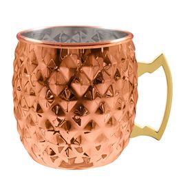 ich-zapfe Becher, Tasse - Diamond Moscow Mule, Kupfer, 550 ml
