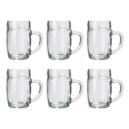 ich-zapfe Bierglas, Bierkrug, Ma&szlig;krug, Bierseidel 6er Set Biergl&auml;ser, Mannheim - 0,5 Liter