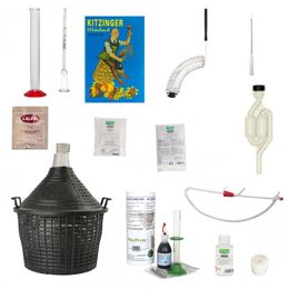 ich-zapfe Wein selber machen, Wein starterset, Weinbrauset, Weinherstellung starterset - mit 10L Weinballon, gross