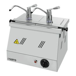 ich-zapfe Saro Bain Marie - 2x1/6 GN 200, mit Spender BM 0216