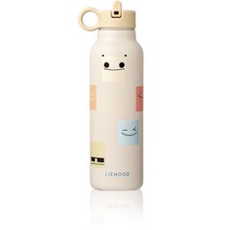 Liewood Falk Wasserflasche,Trinkflasche Kinder - Smiley / Sand, 500 ml