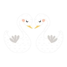 lilipinso Wandsticker XL Schwanenpaar