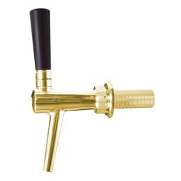 ich-zapfe Kolbenschankhahn - C-TAP, Chromnickelstahl, NW 7 mm, Goldoptik