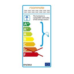 Roommate Wandlampe Affe Metall schwarz