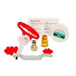 ich-zapfe Reinigungsset f&uuml;r Zapfanlage und Keg - Klein, mit 30mm Reinigungsadapter, B&uuml;rsten & Reinigungspulver