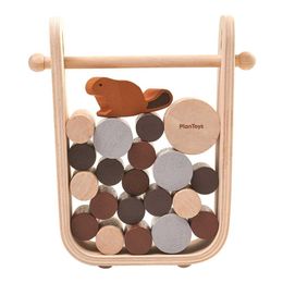 Plan Toys Spiel St&auml;mme ziehen Holz